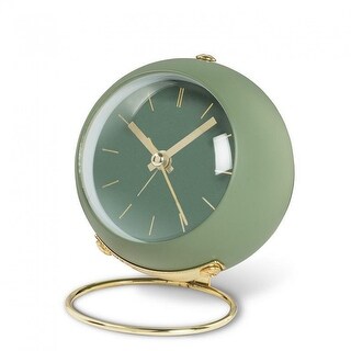 Green Ball With Gold Loop Stand Alarm Clock - Bed Bath & Beyond - 42472983
