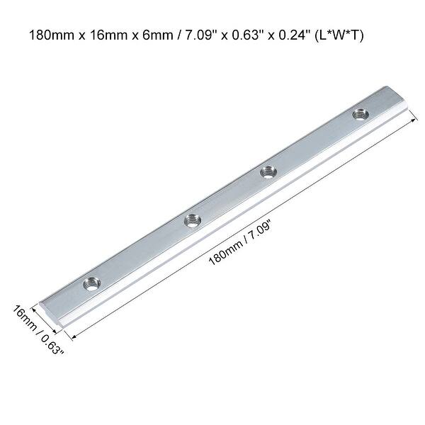 Straight Line Connector Joint Bracket for T Slot Aluminum Profile 5Pcs ...
