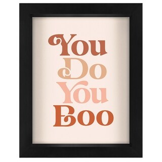 Americanflat Black Framed Shadow Box Sign Decor 'You Do You Boo' Funny ...