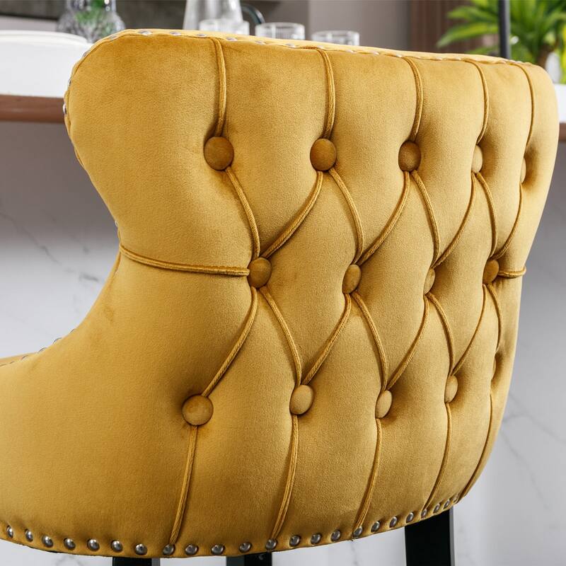 High End Tufted Solid Wood Contemporary Velvet Upholstered Dining Chair