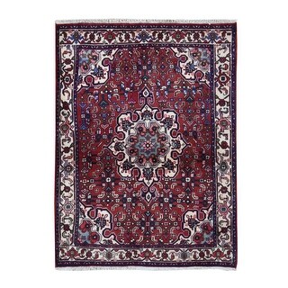 Shahbanu Rugs Barn Red, New Zoroastrian Bejar, Pure Wool, Hand Knotted ...