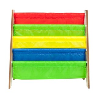 Fabric Cover MDF Shelf Book Magazine Rack Wood Color Colorful Cloth ...