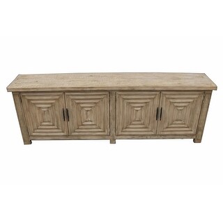 106 Inches Verona Sideboard Reclaimed Pinewood Whitewash - Bed Bath ...