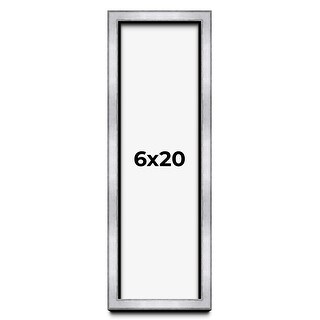 6x20 Shadow Box Frame Silver | 1.375 Inches Deep Real Wood - Bed Bath ...