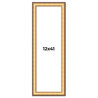 12x41 Frame Gold Plein Aire Solid Wood Picture Frame Width 2 Inches ...