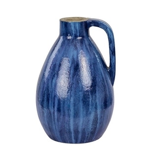 Avesta Blue Handmade Ceramic Vase - Water Impenetrable - Bed Bath ...