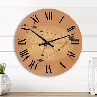 Designart 'Astrological Geometry Shapes V' Mid-Century Modern wall ...