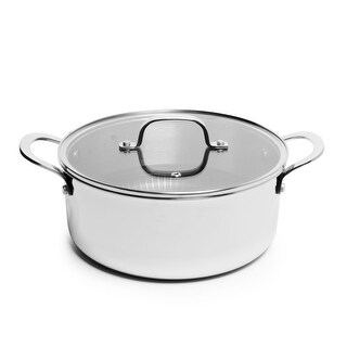 Stainless Steel Non-Stick 4.8 Qt. Casserole Pot - Bed Bath & Beyond ...