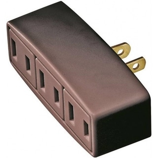 Cooper Wiring 1747B-BOX Triple Outlet Adapter, Brown - Bed Bath ...