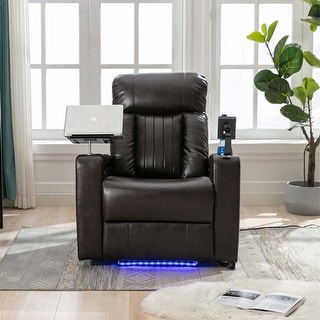 Premium Power Recliner with Swivel Tray Table and Cell Phone Stand ...