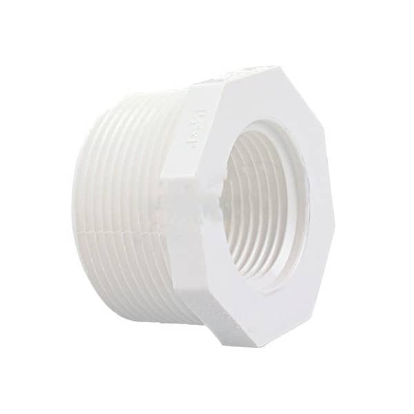 1.25 in.x 1 in. White Plastic PVC Bushing - Bed Bath & Beyond - 39110498