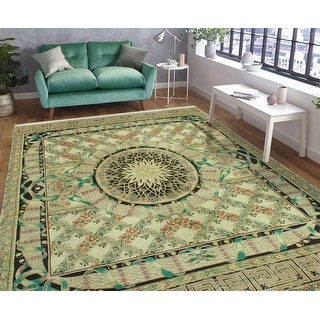 Noori Rug Pak-Persian Tabriz Beige/Black Rug - 9'1" x 12'7" - Bed Bath ...