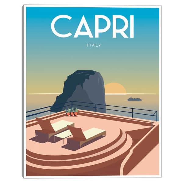 Capri REV by Artic Frame Studio Framed Canvas Print - Bed Bath & Beyond ...