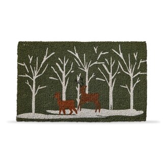1'6"X2'6" Woodland Deer Christmas Coir Mat - Bed Bath & Beyond - 37917029