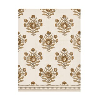 Victoria Barnes 'Block Print Blooms I' Canvas Art - Bed Bath & Beyond ...