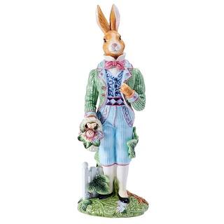 Fitz and Floyd Jardin Rabbit Figurine, Male, 16 Inch - Bed Bath ...