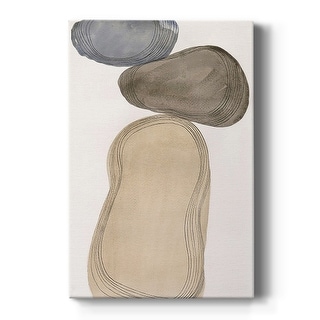 River Rocks Contour I Premium Gallery Wrapped Canvas - Ready to Hang ...