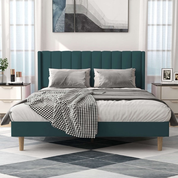 Almous upholstered platform bed store