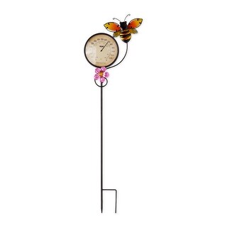 Outdoor Weather Thermometer Garden Stake - Garden Bee - Bed Bath ...