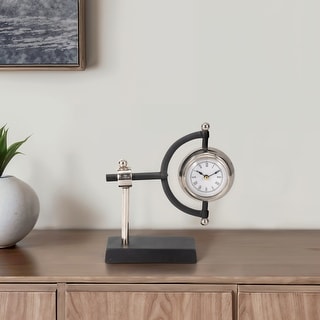 Sagebrook Home Gold Desk Clock Timeless Metal and Glass - Bed Bath ...