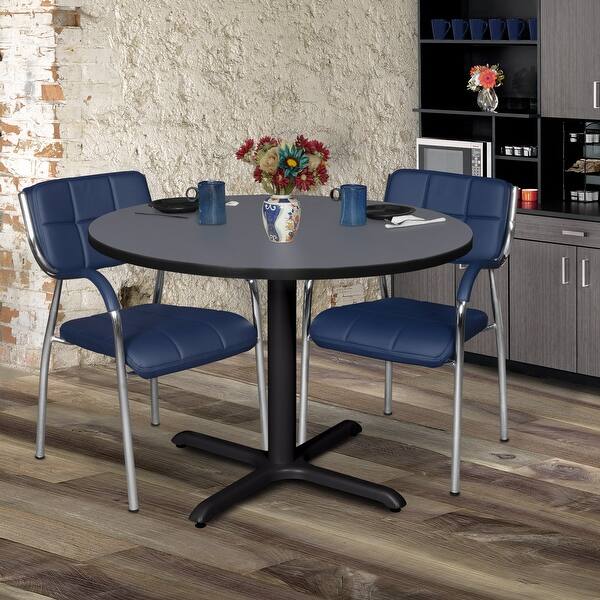 Coda 48" Round Breakroom Table- Grey - Bed Bath & Beyond - 31278216