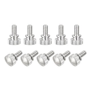 Knurled Thumb Screws, Shoulder Bolts Grip Knob Fasteners Nickel Plated ...