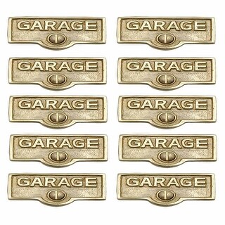 10 Switch Plate Tags GARAGE Name Signs Labels Lacquered Brass ...