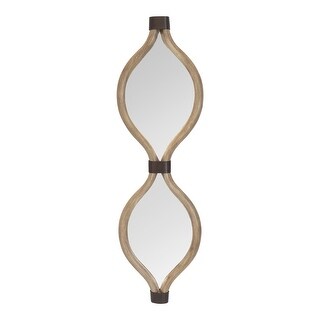 Brown Metal Teardrop Framed Wall Mirror - Bed Bath & Beyond - 33324574