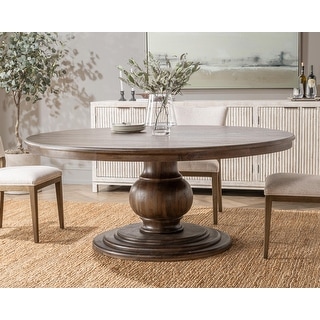 Classic Home Brookside 72" Mango Wood Round Dining Table - Bed Bath ...