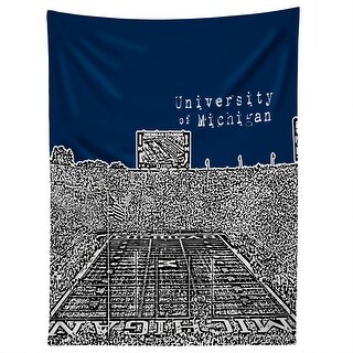 Deny Designs University Of Michigan Navy Tapestry (2 Size Options ...