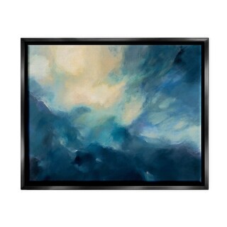 Stupell Abstract Night Sky Scene Framed Floater Canvas Wall Art, Design ...