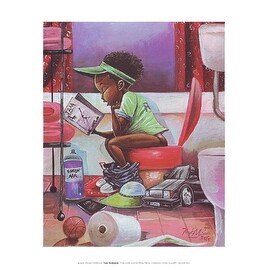 ''The Thinker (mini)'' by Frank Morrison Education Art Print (12 x 9 in ...