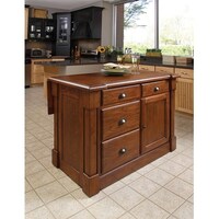 Homestyles Aspen Rustic Cherry Kitchen Island - Bed Bath & Beyond ...