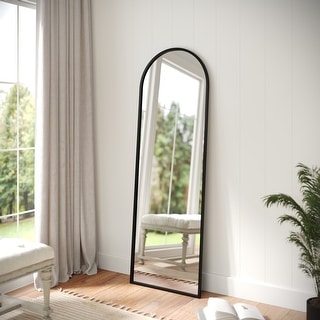 Wall Mount Arched Mirror with Slim Metal Frame - On Sale - Bed Bath ...