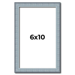 6x10 Frame Rustic Sky Blue Solid Wood Picture Frame | 0.75 Inch - Bed ...