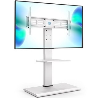 Floor TV Stand Iron Base with Swivel Mount for 50-85 Inch Large LCD/LED ...