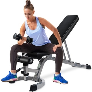 Foldable Utility Weight Bench Adjustable Sit Up AB Incline Workout ...