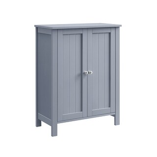 Slate Grey Bathroom Storage Cabinet with Adjustable Shelves and ...