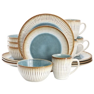 16 Piece Stoneware Dinnerware Set - Bed Bath & Beyond - 41391241