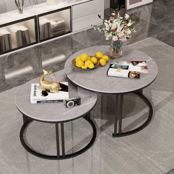 Heavy Duty Industrial Stacked Nesting Coffee Table 27.55 and 22.45 On Sale Bed Bath Beyond 38318337
