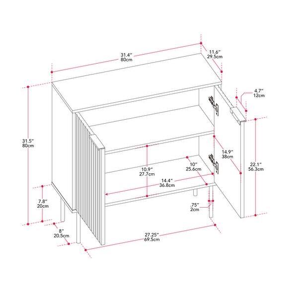 Alexander Compact Sideboard Buffet - Bed Bath & Beyond - 39613692