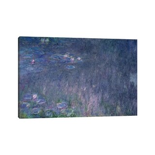 iCanvas "Waterlilies - Reflections of Trees, detail from the left hand ...
