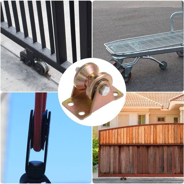 4pcs V Groove Caster 1.25" V-Shaped Sliding Gate Wheel Inverted Track ...