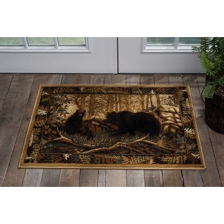 Hearthside Autumn Leaves Rustic Lodge Area Rug - On Sale - Bed Bath ...