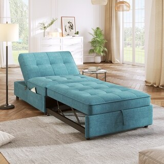 Sofa Chair Bed, 4 in 1 Multi-Function Folding Sleeper Bed with Storage ...