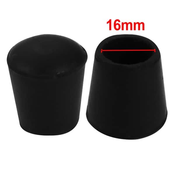 10Pcs Chair Leg Caps Rubber Floor Protector Furniture Feet Covers 16mm ...
