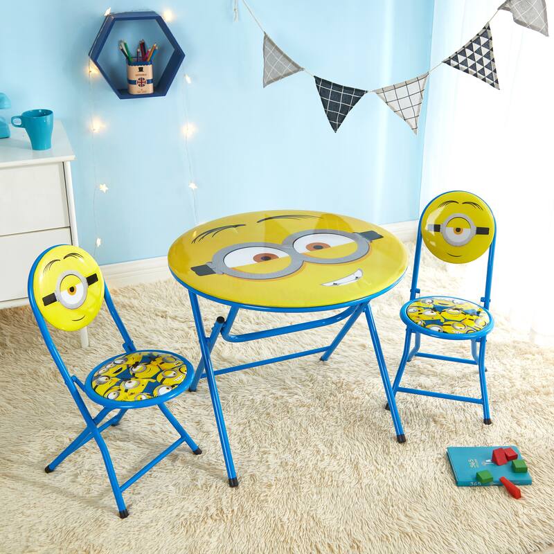Universal Minions Foldable Round Table and Chair Set - On Sale - Bed ...