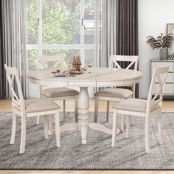 Oval breakfast table set store