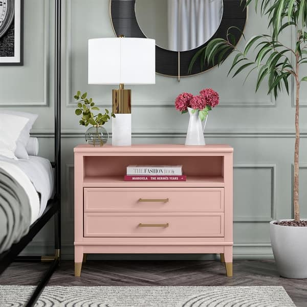 CosmoLiving by Cosmopolitan Westerleigh Wide Nightstand - Bed Bath ...