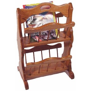 Oak Double Magazine Rack - Bed Bath & Beyond - 34420745